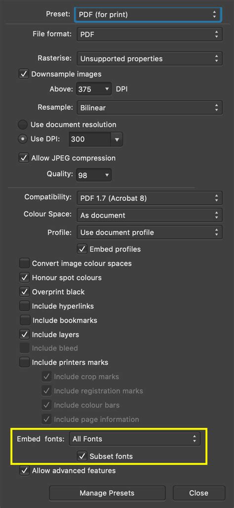 Exporting As PDF Maintaining Font Styles Pre V Archive Of Desktop Questions MacOS And
