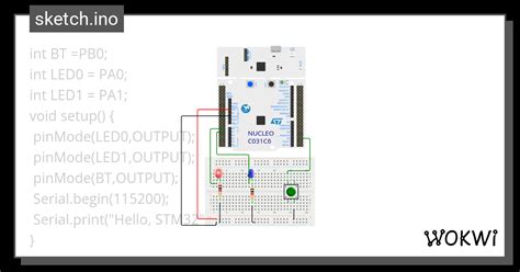 wokwi online esp32 stm32 arduino simulator