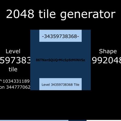 2048 Tile Generator I Added Level 235 Tile Openprocessing