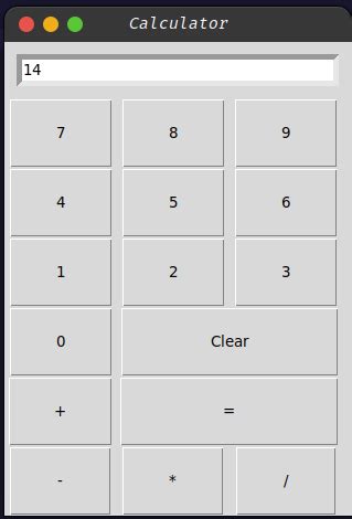 A Calculator Program In Python With Gui Using Tkinter Coding
