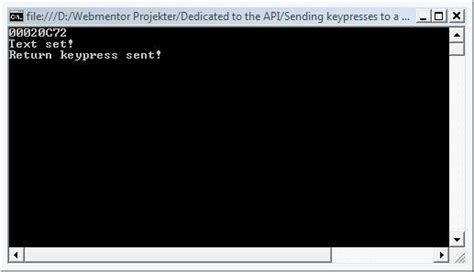 Sending Keypresses To A Window Using PInvoke Mark S Rasmussen