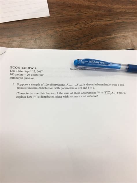 Solved Suppose A Sample Of 100 Observations X 1