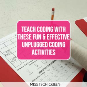 Teach Coding With These Unplugged Coding Activities Miss Tech Queen
