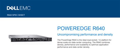 Dell Emc Poweredge R640 Dexserver Manual Server คู่มือเซิร์ฟเวอร์