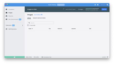 Infinity Loading On Empty Containers · Issue 6502 · Dockerfor Mac · Github