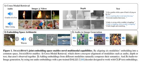 Meta刚发布了imagebind，一个跨六种模态的整体化人工智能模型，这是对它的详细分析 知乎
