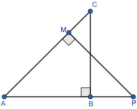 in the given figure Δabc and Δamp are right angled at b and