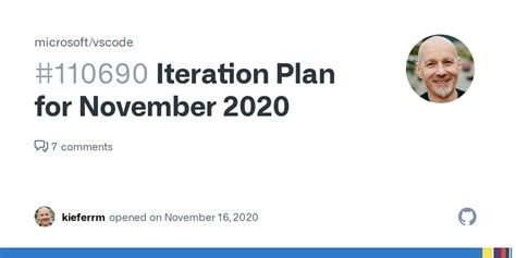 Iteration Plan For November Issue Microsoft Vscode GitHub