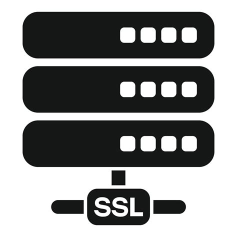 SSL Certificate Server Icon Simple Vector Network Security 20248687 Vector Art At Vecteezy