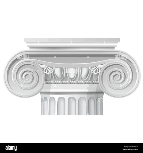 Classical Order Ionic Capital Stock Vector Image And Art Alamy