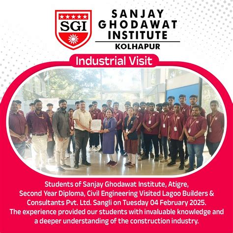 Sgikolhapur Industrialvisit Civilengineering Learningbeyondclassrooms Sgikolhapur