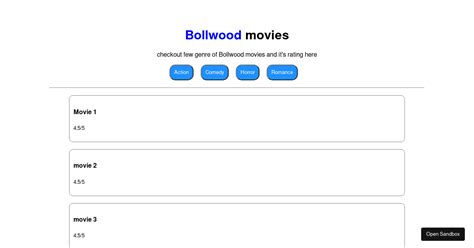 React Based Rating App Codesandbox