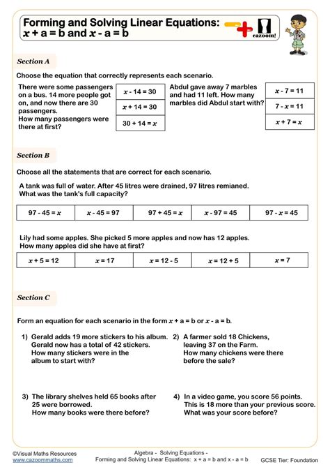 Year 8 Solving Equations Worksheets Pdf Printable Worksheets
