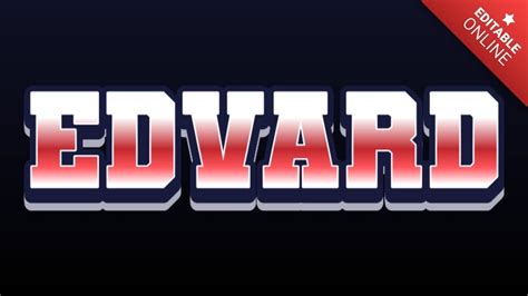 Edvard Daemon 3d Text Effect Generator