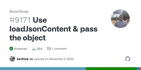 Use Loadjsoncontent And Pass The Object · Azure Bicep · Discussion 9171