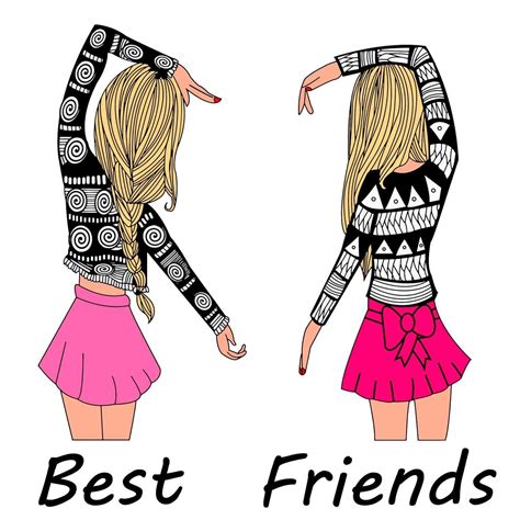 Es hermosa Best Freinds, Best Friends Cartoon, Friend Cartoon, Best ...