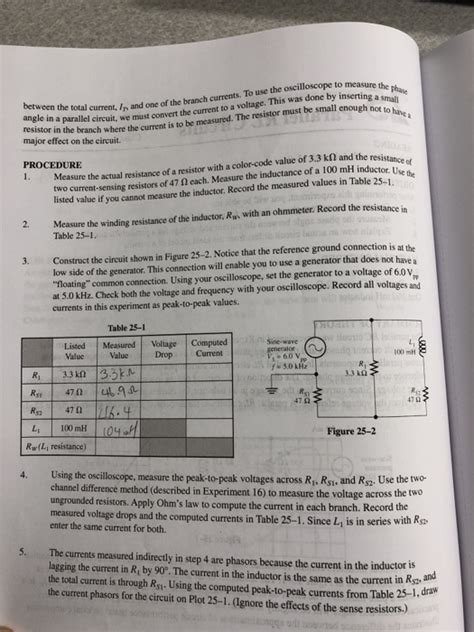 Solved 25 Parallel Rl Circuits Name Date Reading Text