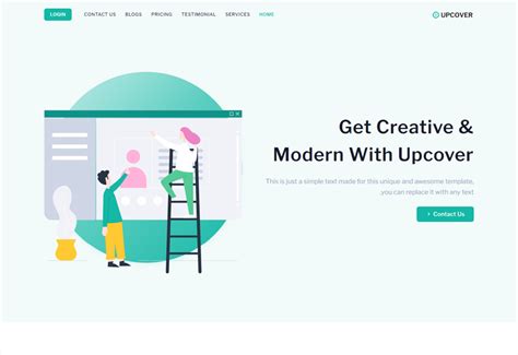 Upcover Vue Nuxt Js Business Landing Page Template