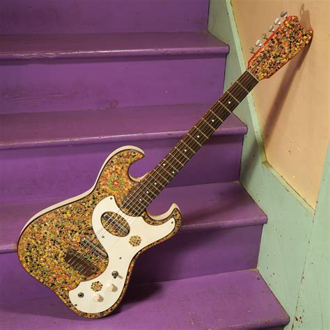 1960s Silvertone 1457 Danelectro Made Jamie Seerman Art Electric Guitar