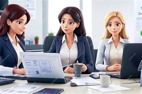 Premium Photo Efficiency Unleashed Businesswomen Embrace Document Management Seamless
