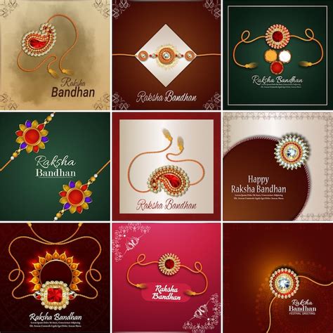 Premium Vector Happy Raksha Bandhan Design Collection