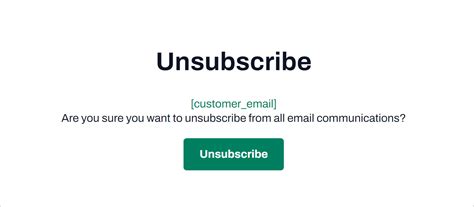 Add An Unsubscribe Link