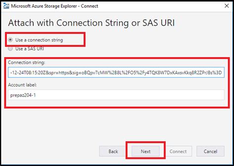 Connect Storage Explorer Using Sas Token