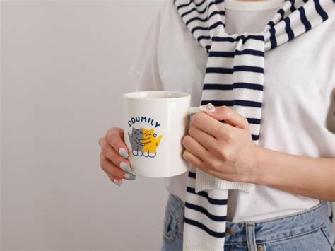 뚜리뚜바 뚜밀리 세라믹 머그컵 2종고양이 머그컵 캐릭터 머그컵