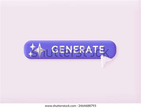 Generate Ai Button Machine Learning Generate Stock Vector Royalty Free