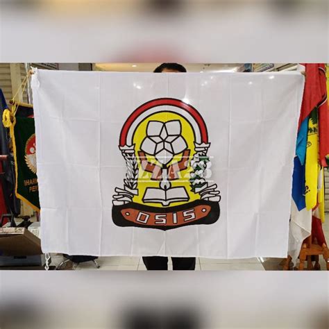Jual Bendera Logo Osis Smp Ukuran 90 Cm X 135 Cm Untuk Didalam Ruangan