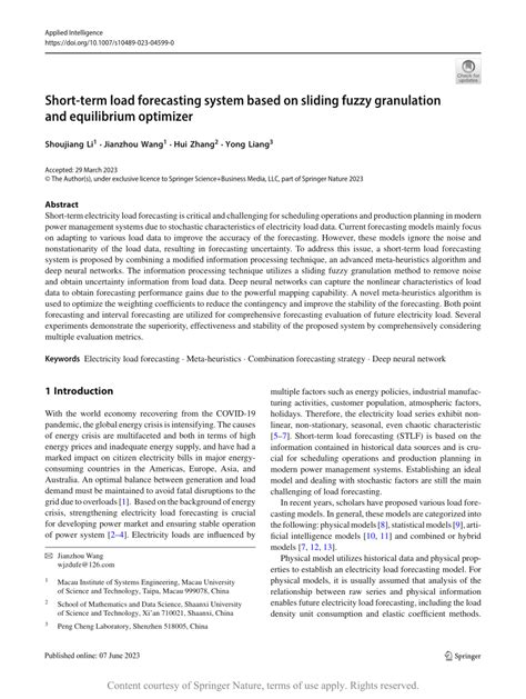 Short Term Load Forecasting System Based On Sliding Fuzzy Granulation