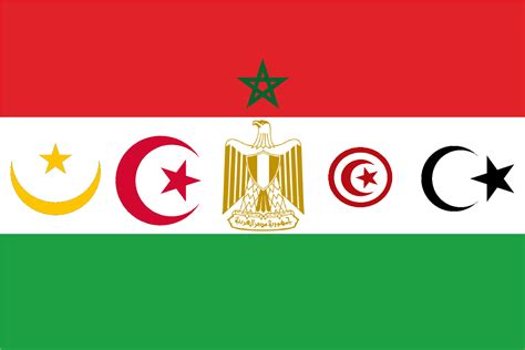 Northern African Countries Flags