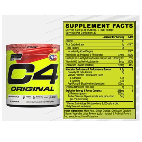 C4 Original 30 Servings Supplement Lk
