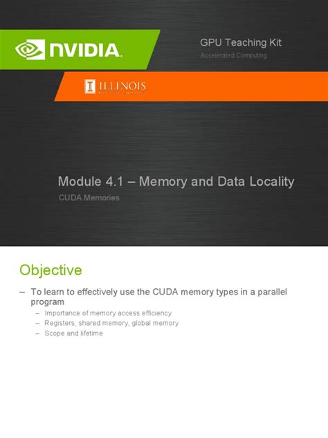 module 4 1 memory and data locality gpu teaching kit pdf dynamic