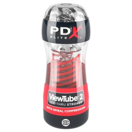 PDX Elite Viewtube See Thru Stroker With Spiral Compression Sex Toy HotMovies