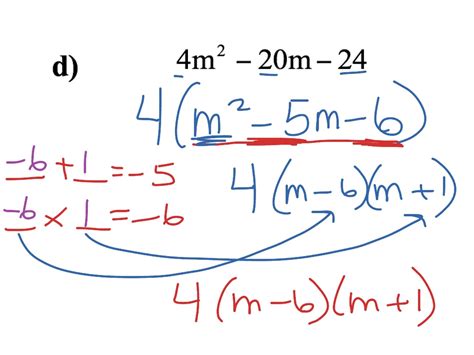 Revision Factorisation 1 D Math Showme