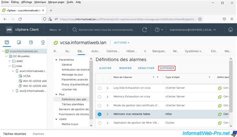 Create And Manage Alarms In The Vsphere Client On Vmware Vsphere 67