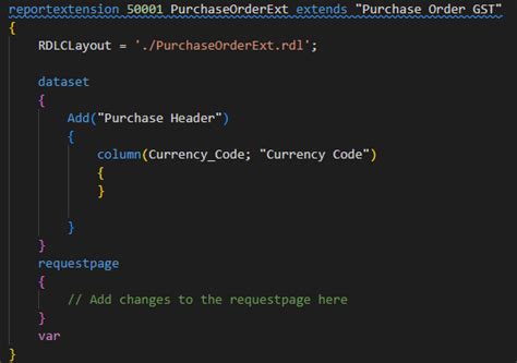 new fields add in report using extension in d365 bc