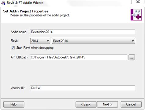 Use Revit Addin Wizard RevitAddinWizard To Create Addin Projects For Revit