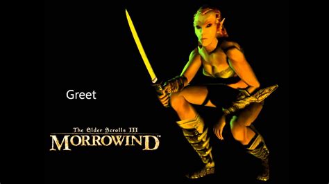 Morrowind Female Wood Elf Responses Youtube