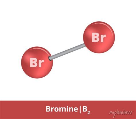 Vector Ball And Stick Model Of Chemical Substance Dark Red Icon Posters For The Wall • Posters