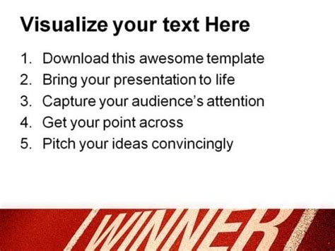 Winner Success Powerpoint Themes And Powerpoint Slides 0811
