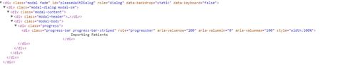 C Active Class Not Active On Bootstrap Progress Bar In Modal