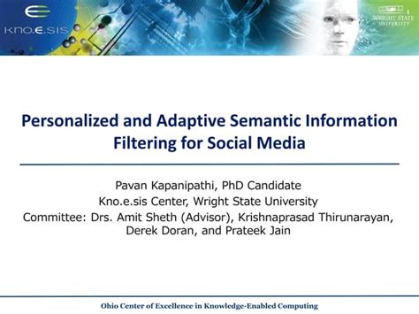 Personalized And Adaptive Semantic Information Filtering For Social