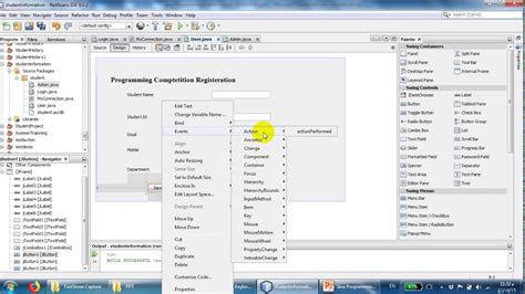Onlinelecturer 2java Gui With Database Part 2 11032020 Youtube