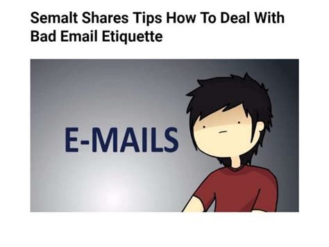 Semalt Email Etiquette Ppt