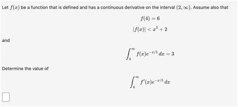 Solved Let F X Be A Function That Is Defined And Has A