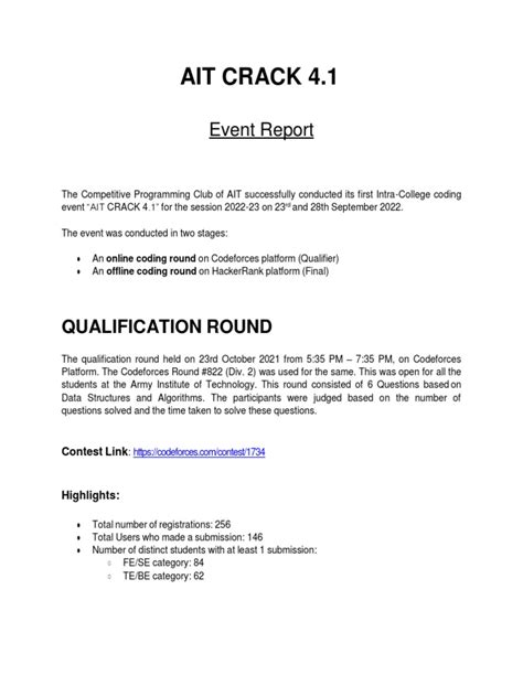 ait crack 4 1 report pdf computer programming computer science