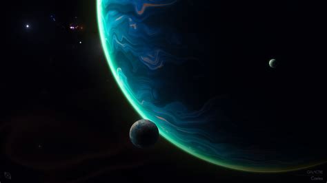 巨型行星太空4k壁纸壁纸小清新静态壁纸 静态壁纸下载 元气壁纸