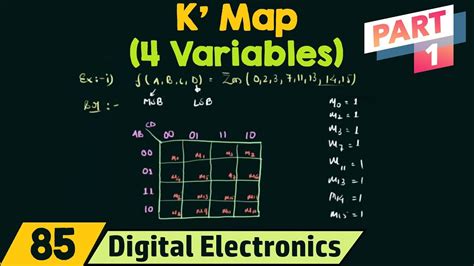 4 Variable Karnaugh Map Part 1 Youtube